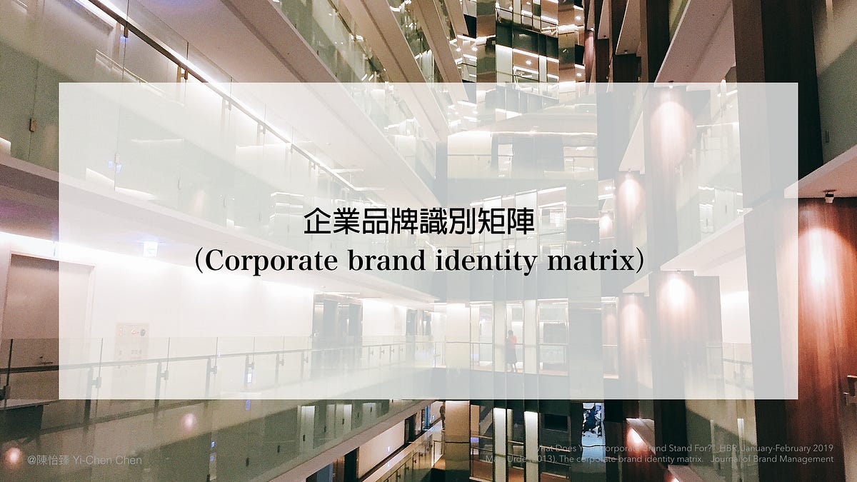 企業品牌識別矩陣（corporate brand identity matrix）是什麼？ | by Yi Chen Chen ...