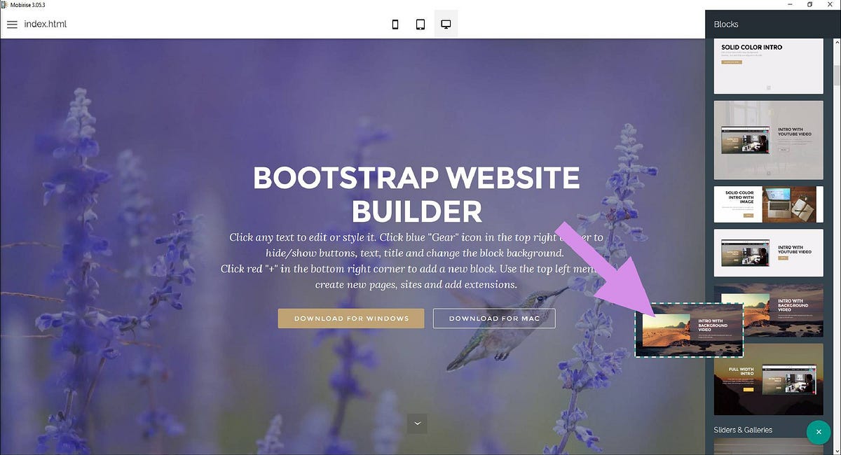 Mobirise Bootstrap Builder v4.3.3 — Pure Bootstrap Websites! | by ...