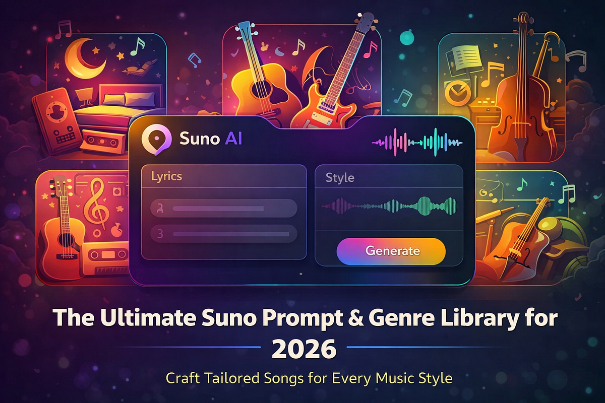The Ultimate Suno Prompt & Genre Library for 2026 | by J.S. Matkowski ...