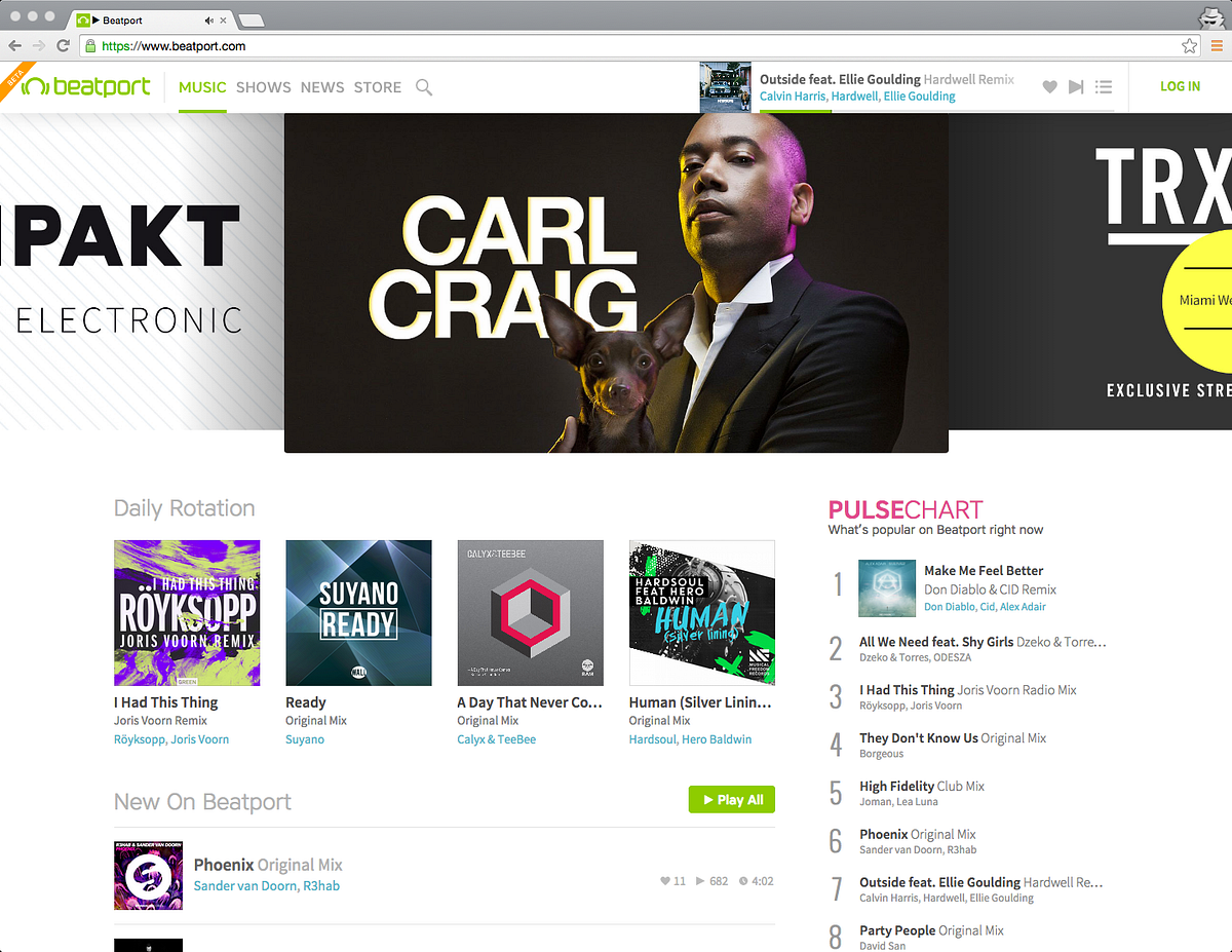 Introducing the new Beatport. Beatport was built for DJs, by DJs, and ...