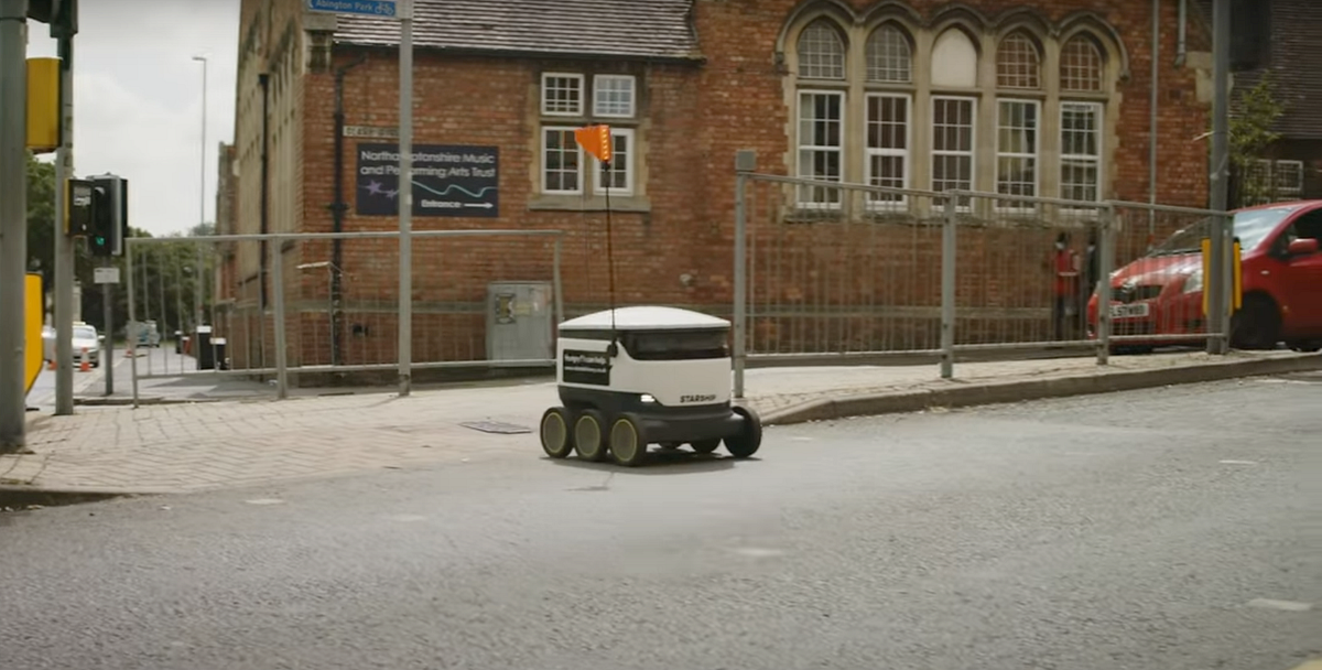 Robots and road users. As Starship robots carry out their… | by Ed ...