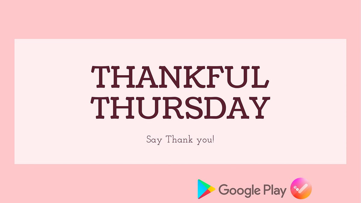 Thankful Thursday: A simple Thank you note. | by Life Planner | Life ...
