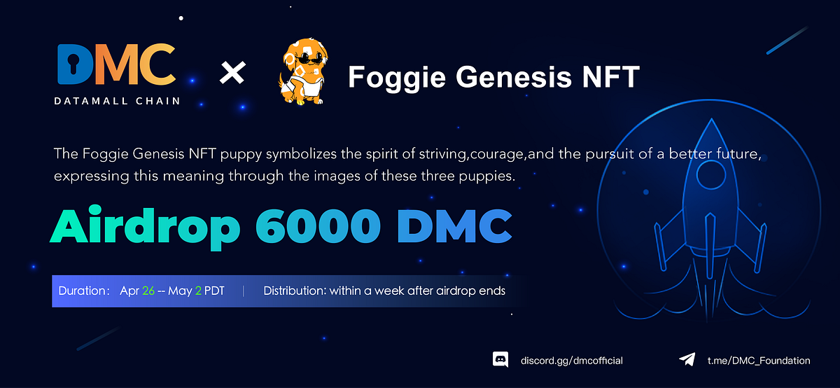 Airdrop: DMC X Foggie Genesis NFT | by DMC Foundation | Medium