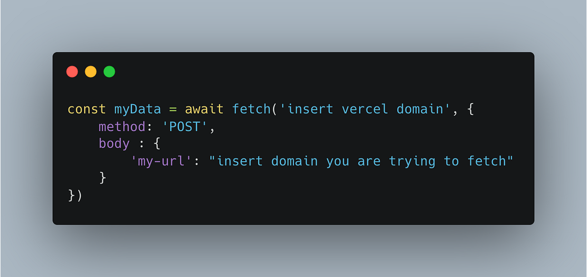 CORS Error Solved — Deploy a Proxy on Vercel | by Robert Reinhart | Medium
