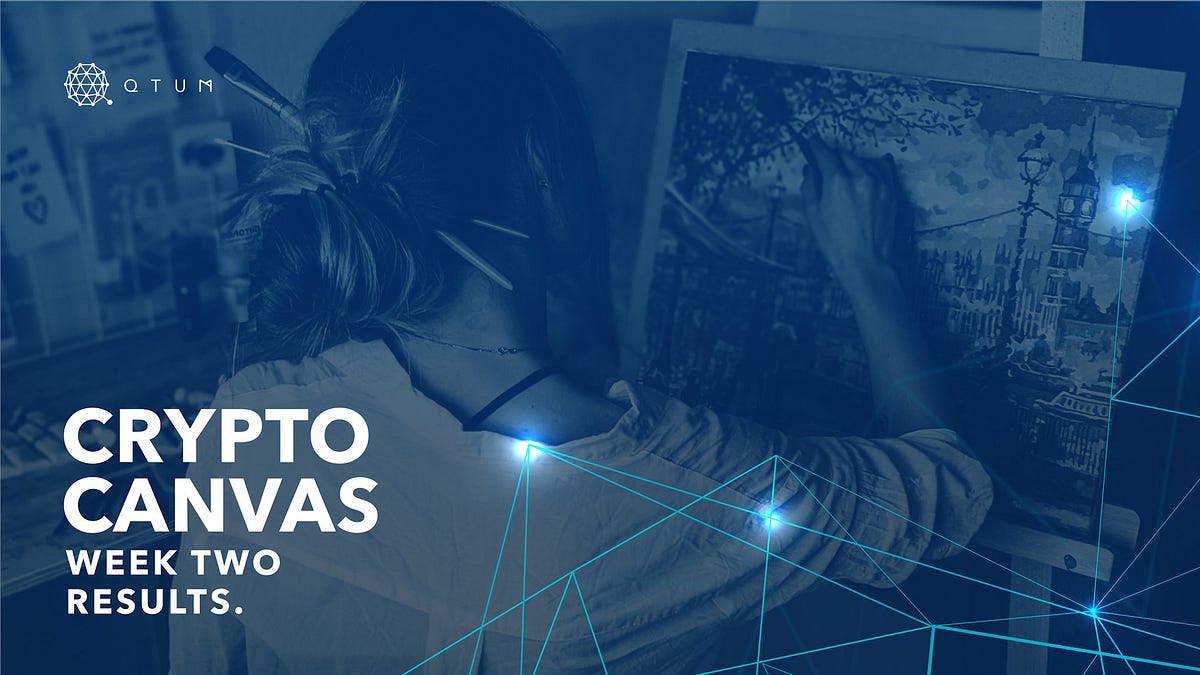 Crypto Canvas Week Two Results. Registrations more than doubled for the… | by Qtum | Medium