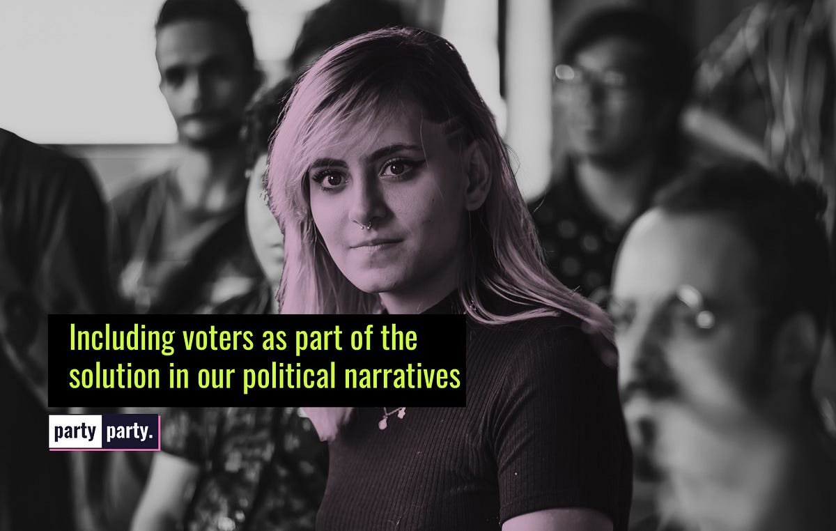 Including voters as part of the solution in our political narratives ...