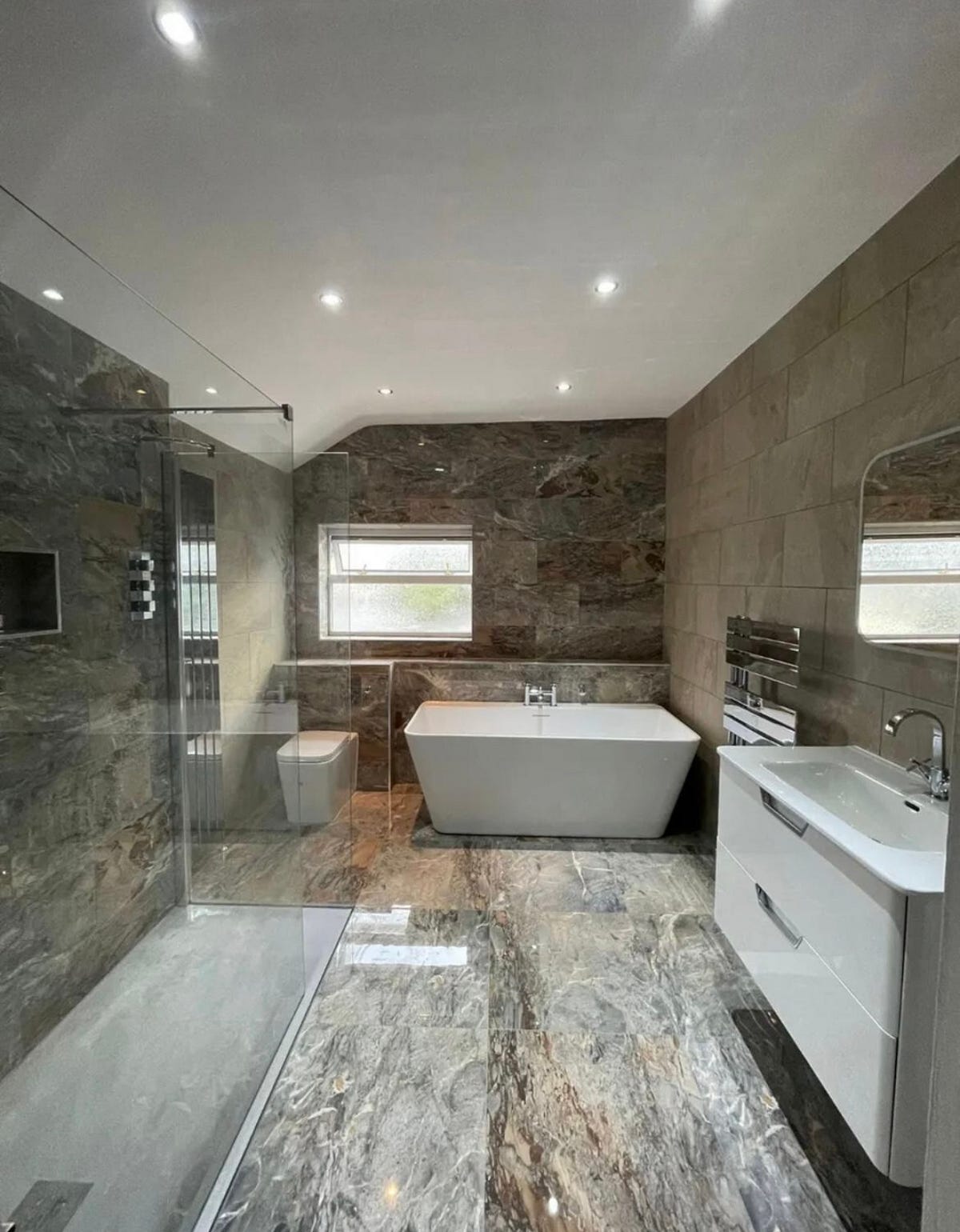 Marble Effect Tiles Elevating Bathroom Design By Tracy Lipscomb