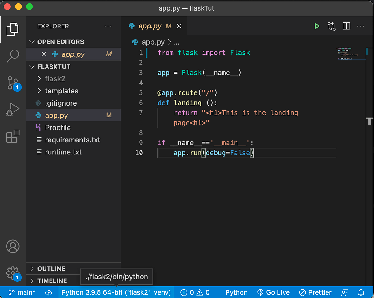 Building a Simple Web App with Flask 2.0 — Part 1 | by Tony Shifflett ...