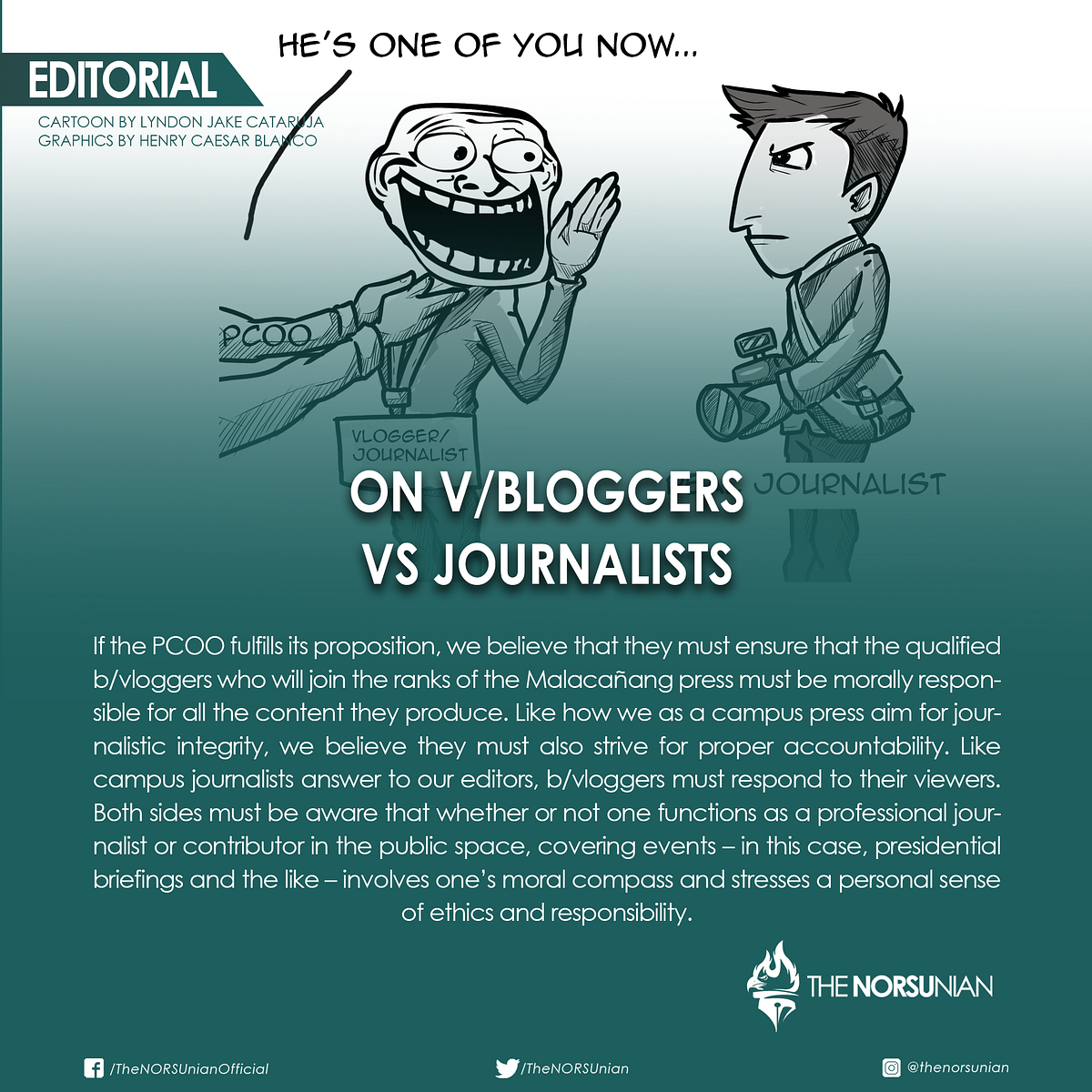 On v/bloggers vs journalists. Editorial | by The NORSUnian | Medium