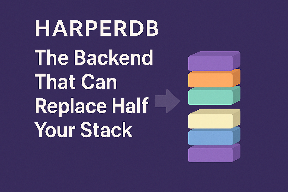 HarperDB: The Backend That Can Replace Half Your Stack (and Why That ...