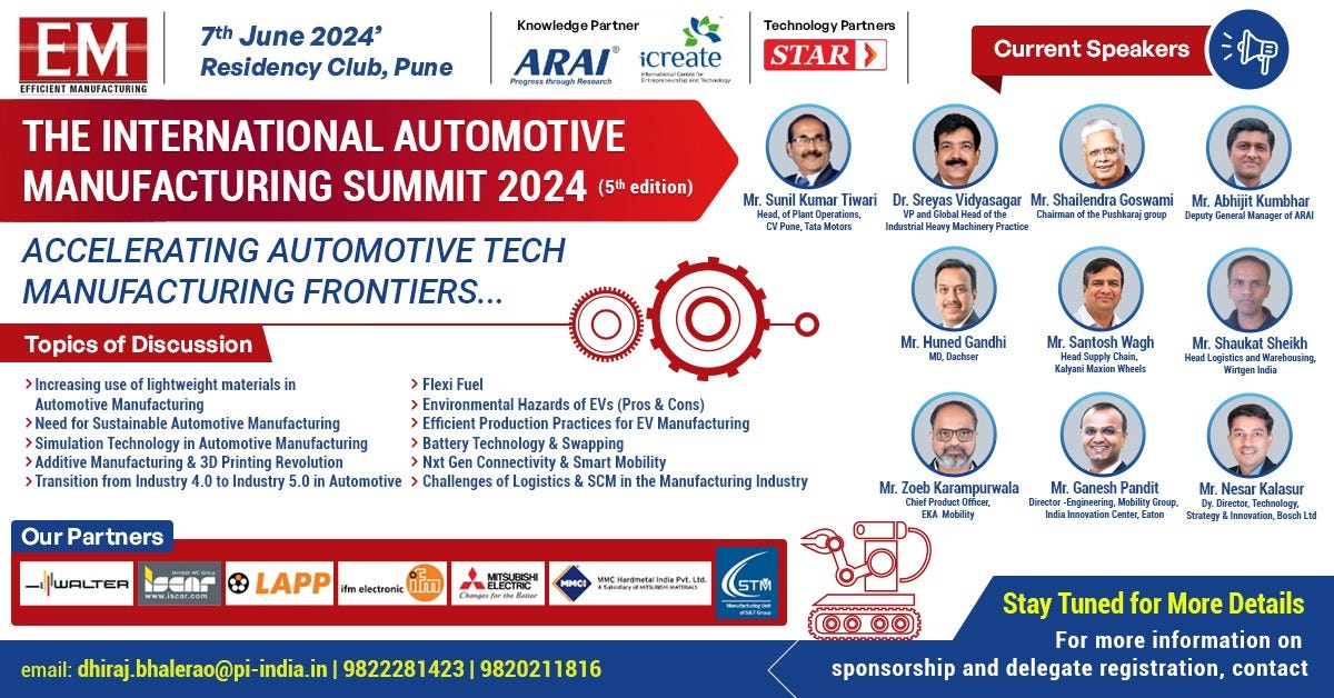 The International Automotive Manufacturing Summit 2024: to Gather ...