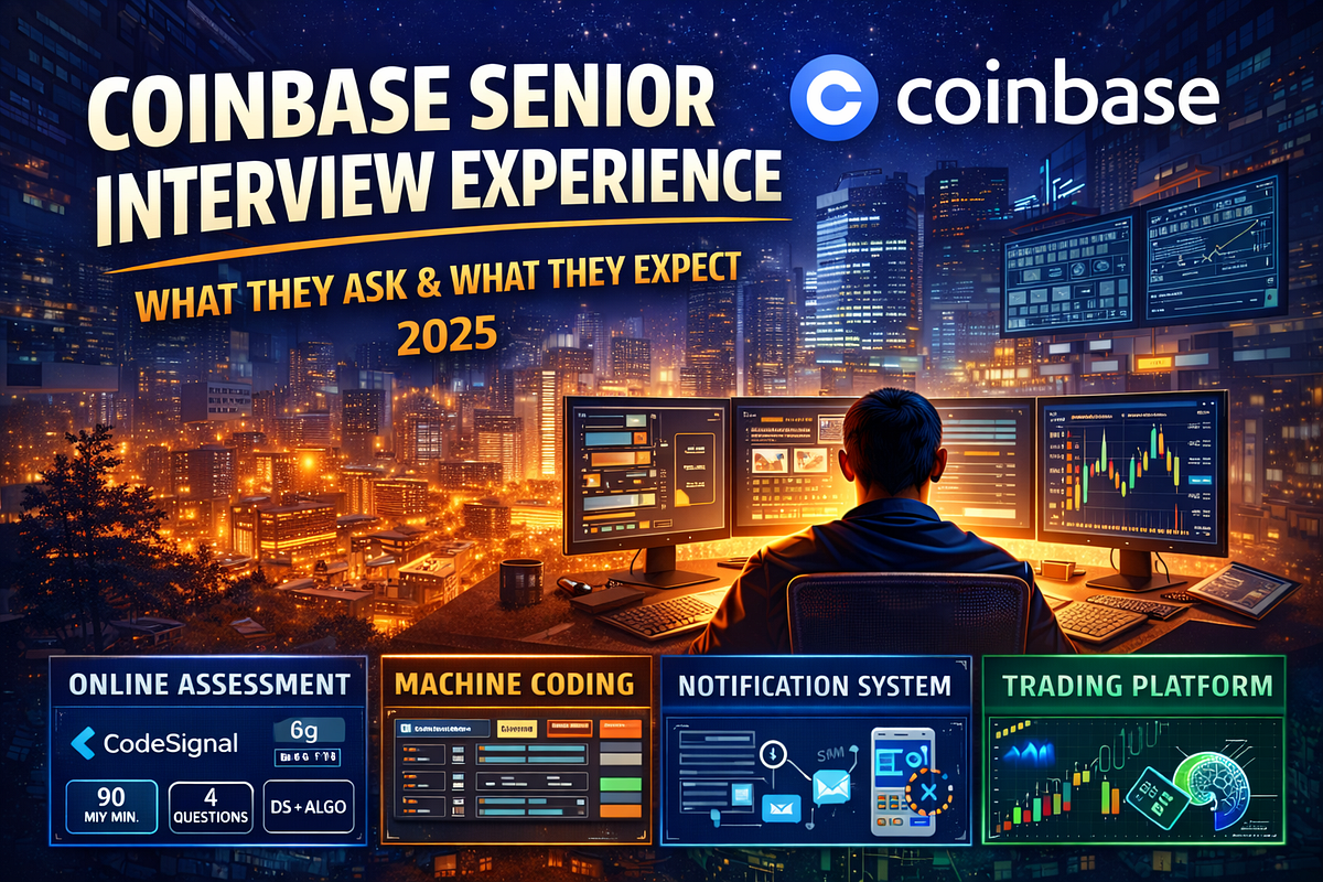 Coinbase Senior Engineer Interview Experience (2025): What They Ask and ...