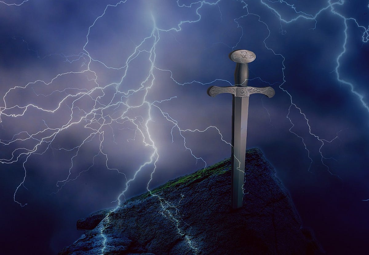 Excalibur (or the Sword in the Stone) | by Matt Lanka | Poets Unlimited ...