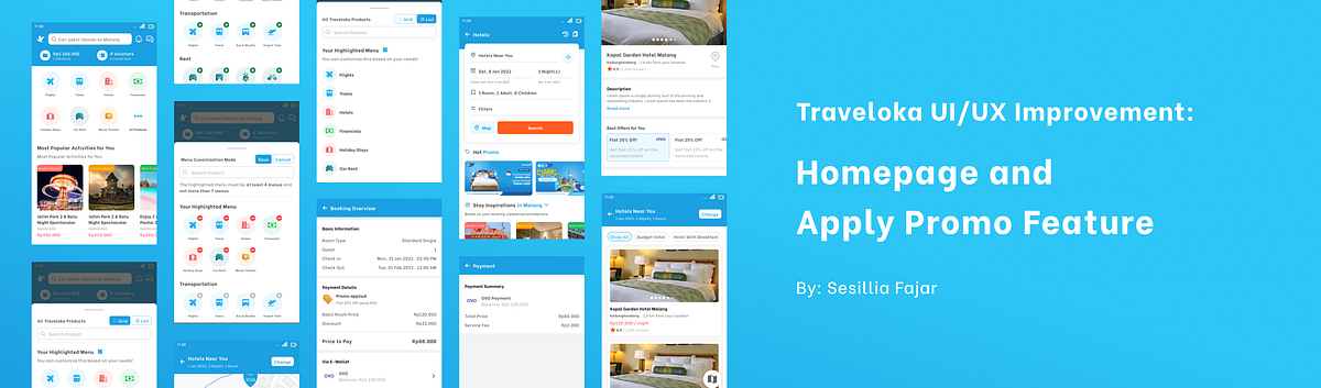 Improving the Traveloka Home Menu and Promo Selection — UI/UX Case Study | by Sesillia Fajar ...