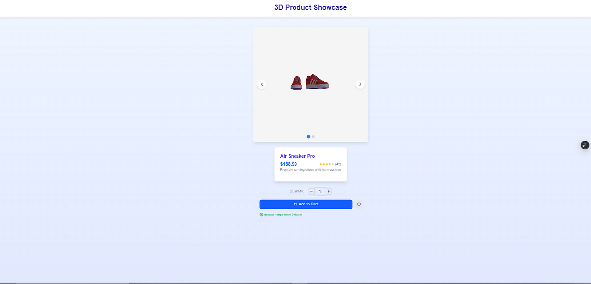Building an Interactive 3D Product Showcase with Next.js, Three.js, and Framer Motion | by Bello ...