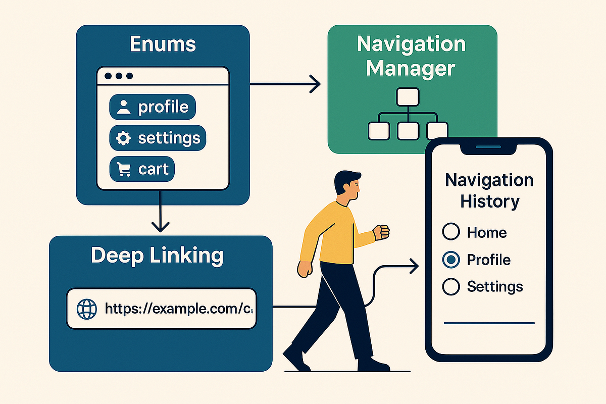 SwiftUI Navigation with Enums: Advanced Deep Linking and Navigation History | by Karan Pal ...