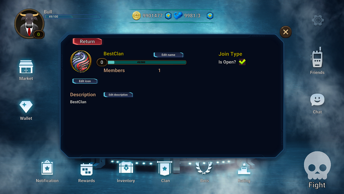 🤑 Create your own clan, invite as many players as possible there, take ...