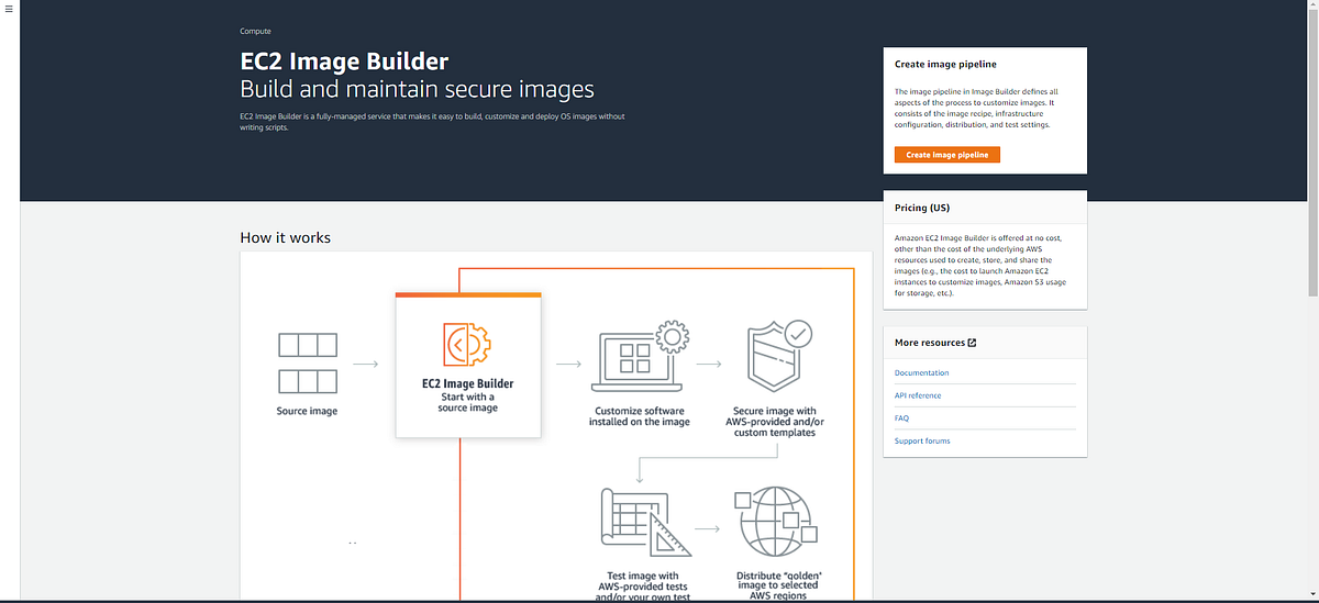 Create a custom AMI using EC2 Image Builder | by The Cloud Recipes | Medium