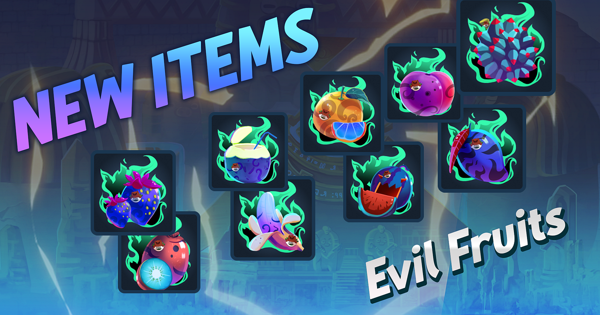 NEW ITEMS UPDATE!! EVIL FRUITS 😈 | by Moo Monster Game | Medium