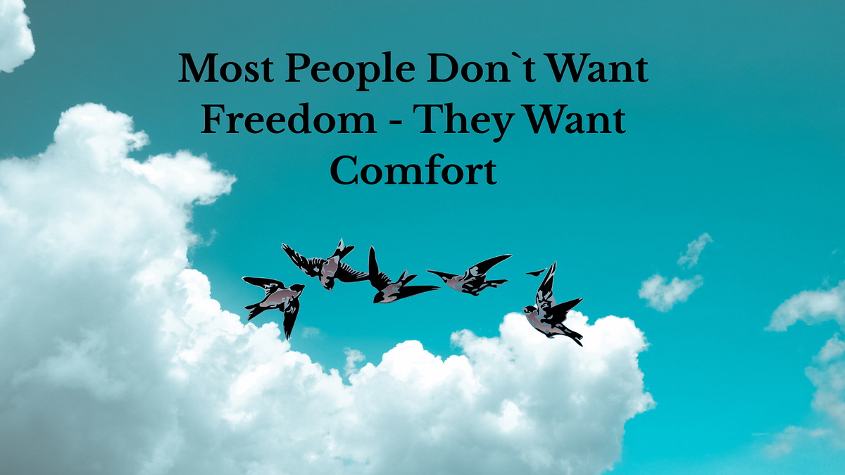 Freedom vs. Comfort: Why Most People Choose the Cage | by Mira Impressa ...