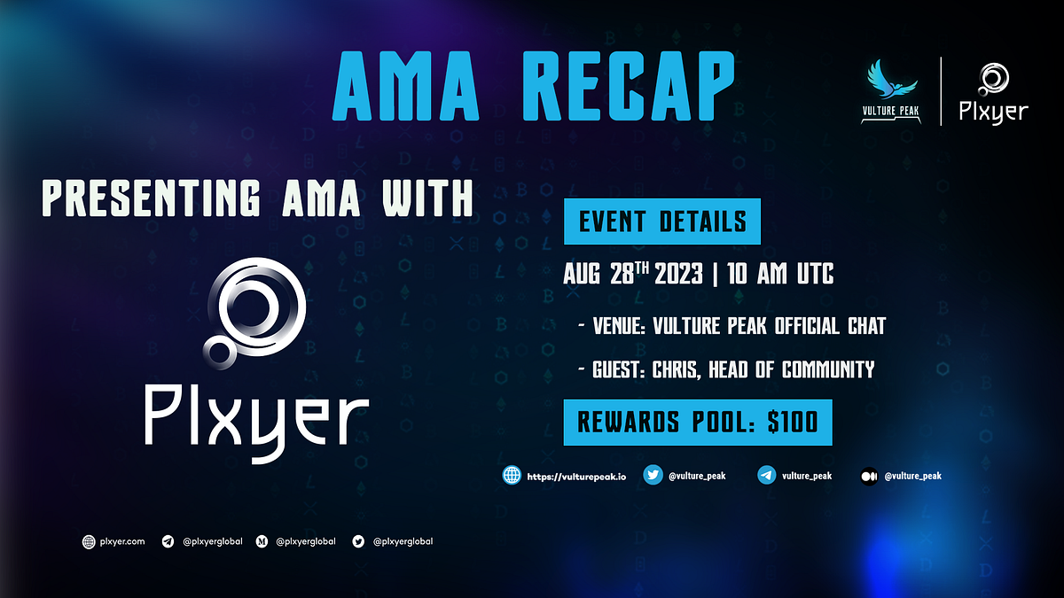 PLXYER AMA on Vulture Peak Recap. Vulture Peak hosted an Text AMA session… | by Vulture Peak ...