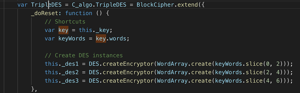 .Net TripleDES encryption not matching in Javascript (CryptoJS) | by Ajjo ajjo | Medium