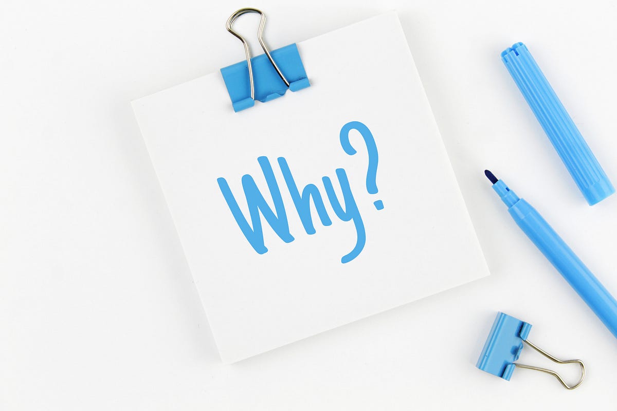WHY — The Powerful Question. How asking “why” can help you with your ...
