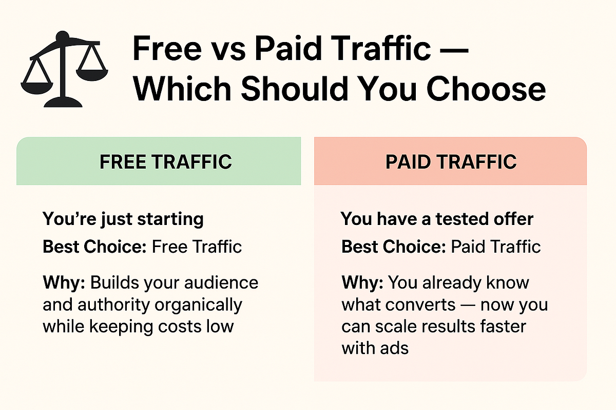 Free Traffic vs. Paid Traffic | She Speaks Business