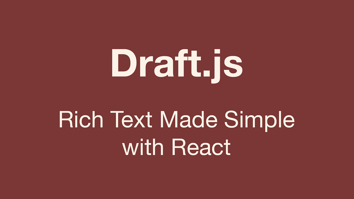 Text Alignment in Draftjs — and use with draft-js-plugins toolbar | by Ibraheems Ali | Medium