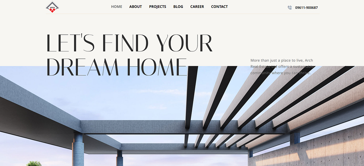 Arch Real Estate Limited — A Minimal & Elegant Real Estate Website by ...