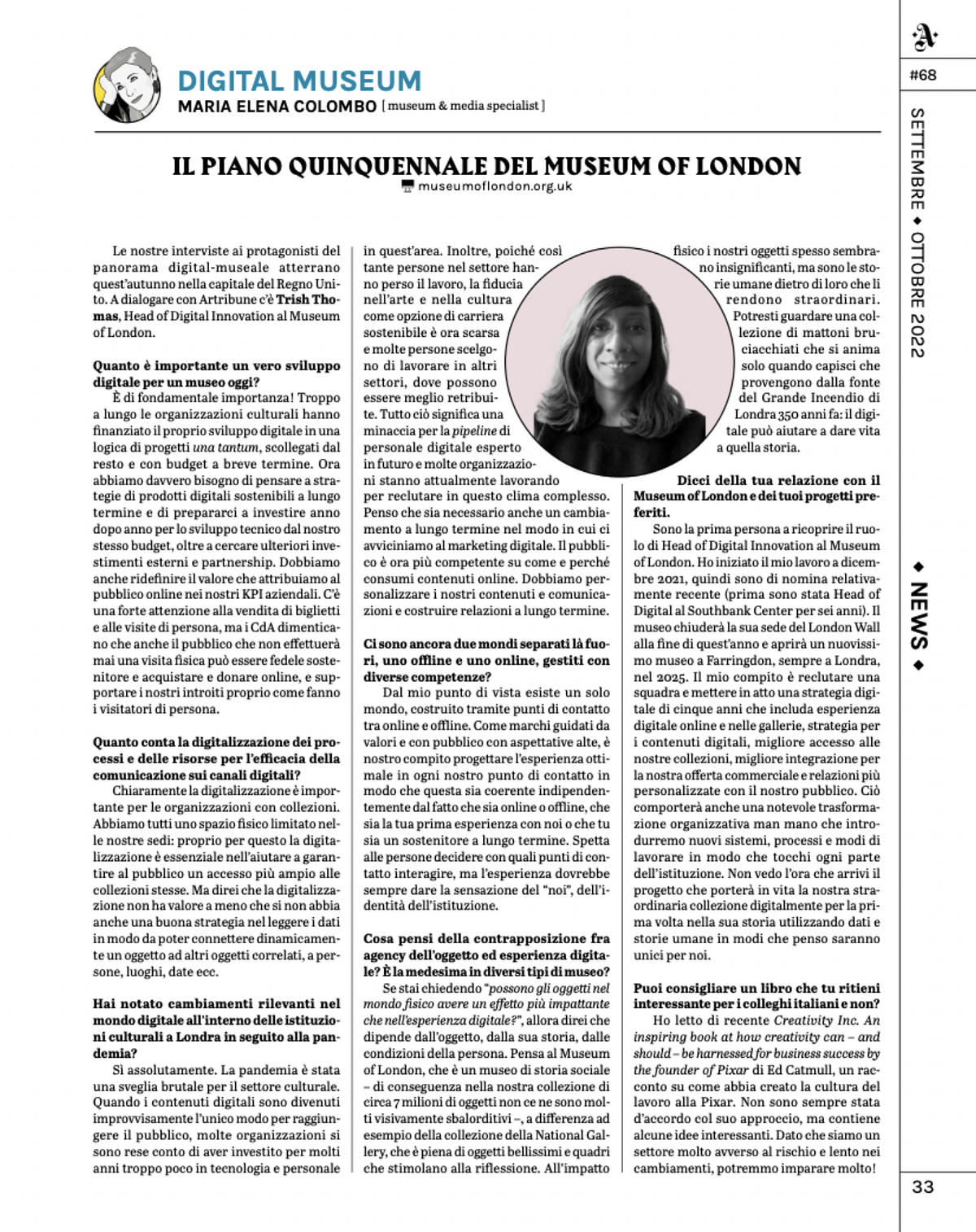 Museum Digital Matter con Trish Thomas, Head of Digital Innovation al ...