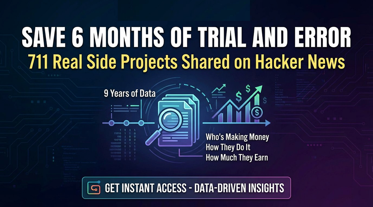 Analyzing 9 years of HN side projects that reached $500+/month — Here ...