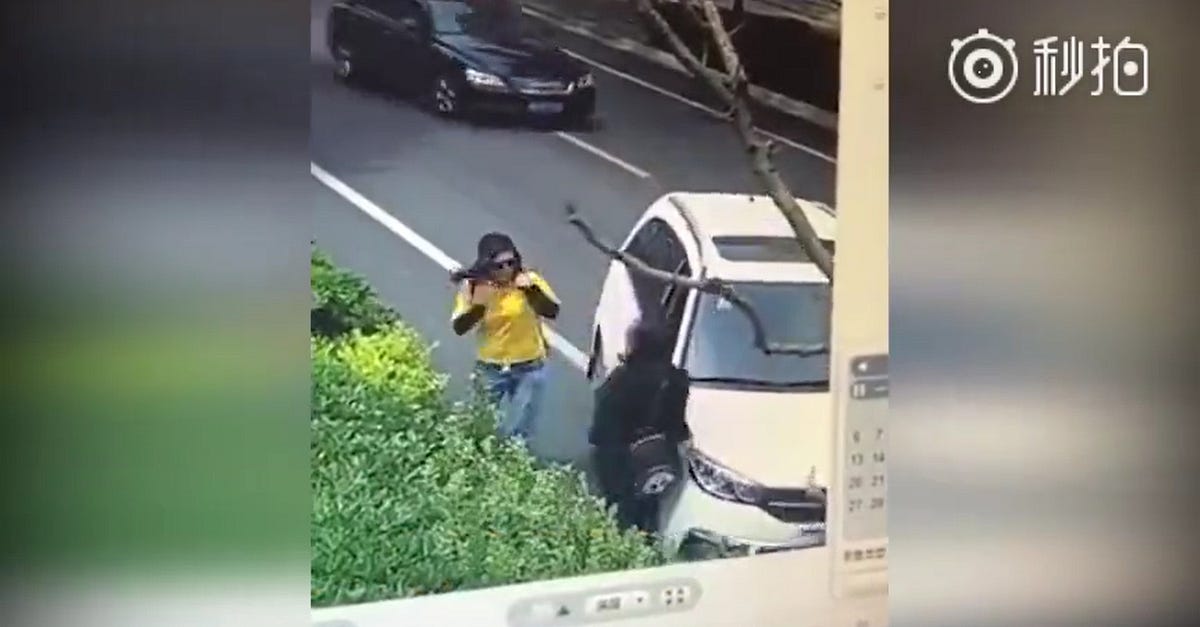 Woman gets run over after angrily chucking rock at SUV’s windshield ...