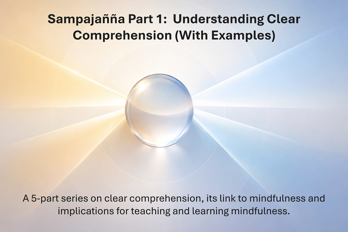 Sampajañña: Understanding Clear Comprehension (With Examples) | by Dr ...