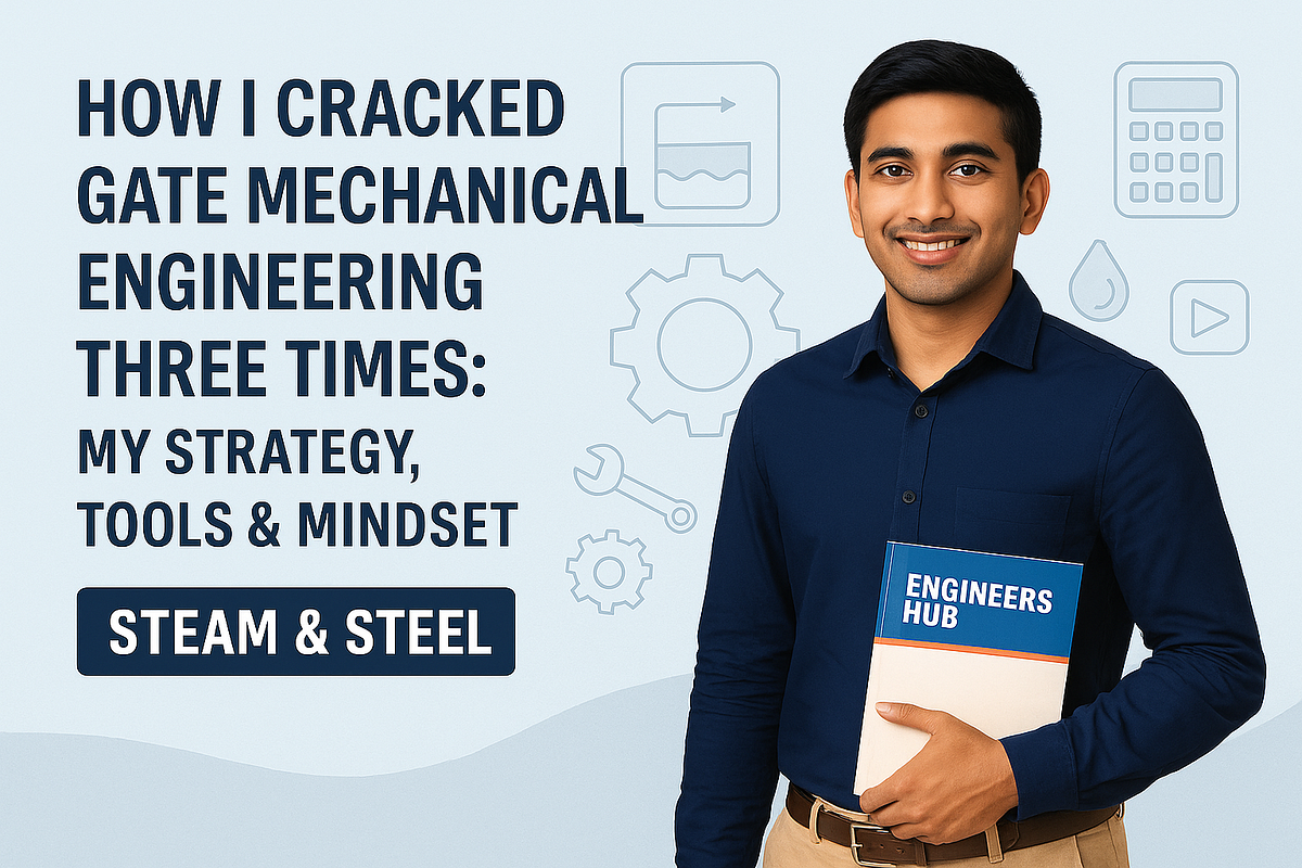 🔧 How I Cracked GATE Mechanical Engineering Three Times: My Strategy, Tools & Mindset | by Steam ...