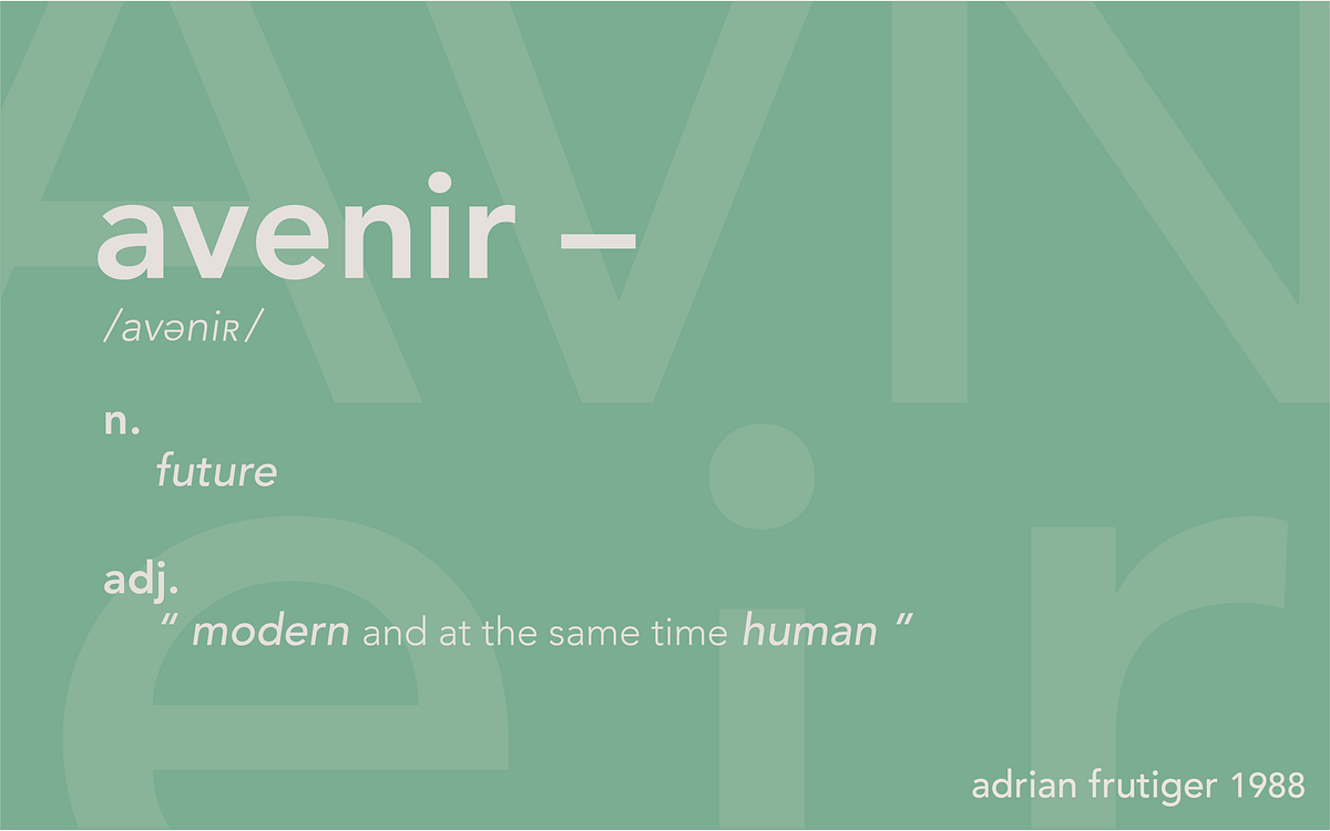 Type & Hierarchy — Avenir | by Chris Hwang | CDF S19 | Medium