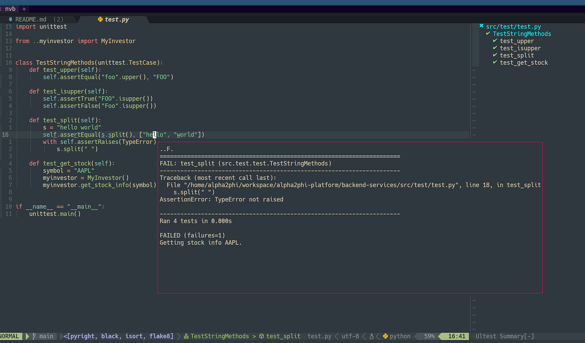 Neovim for Beginners — Testing. Test-driven development (TDD) using ...
