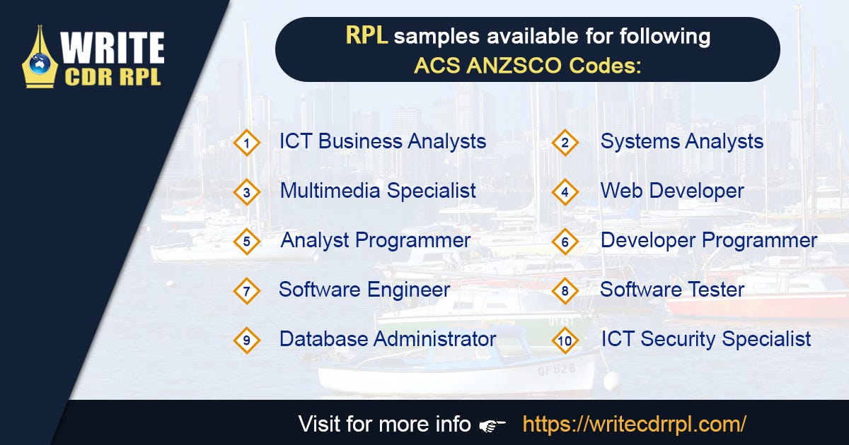 RPL Report Samples for Australia Immigration | by Write CDR RPL | Medium