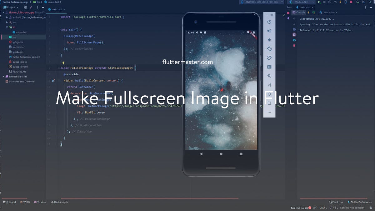 Make fullscreen image in Flutter. Original article at … | by Pete ...