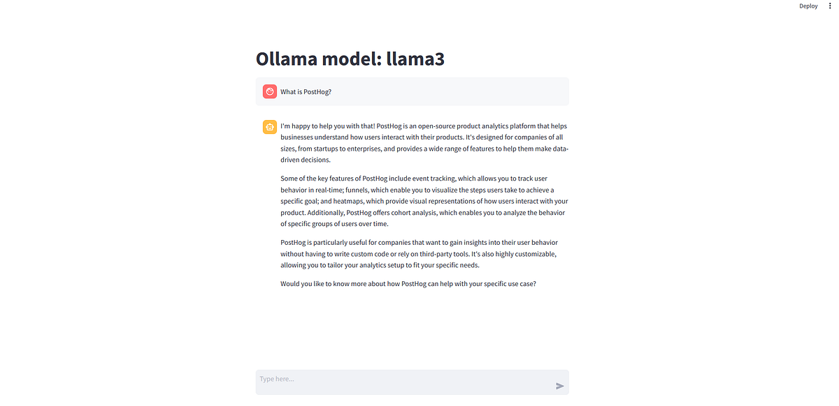 Building a Simple Chatbot App Using Ollama and LangChain, Integrated ...