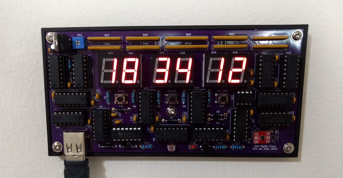 A digital quartz clock from scratch | by Erik van Zijst | Medium