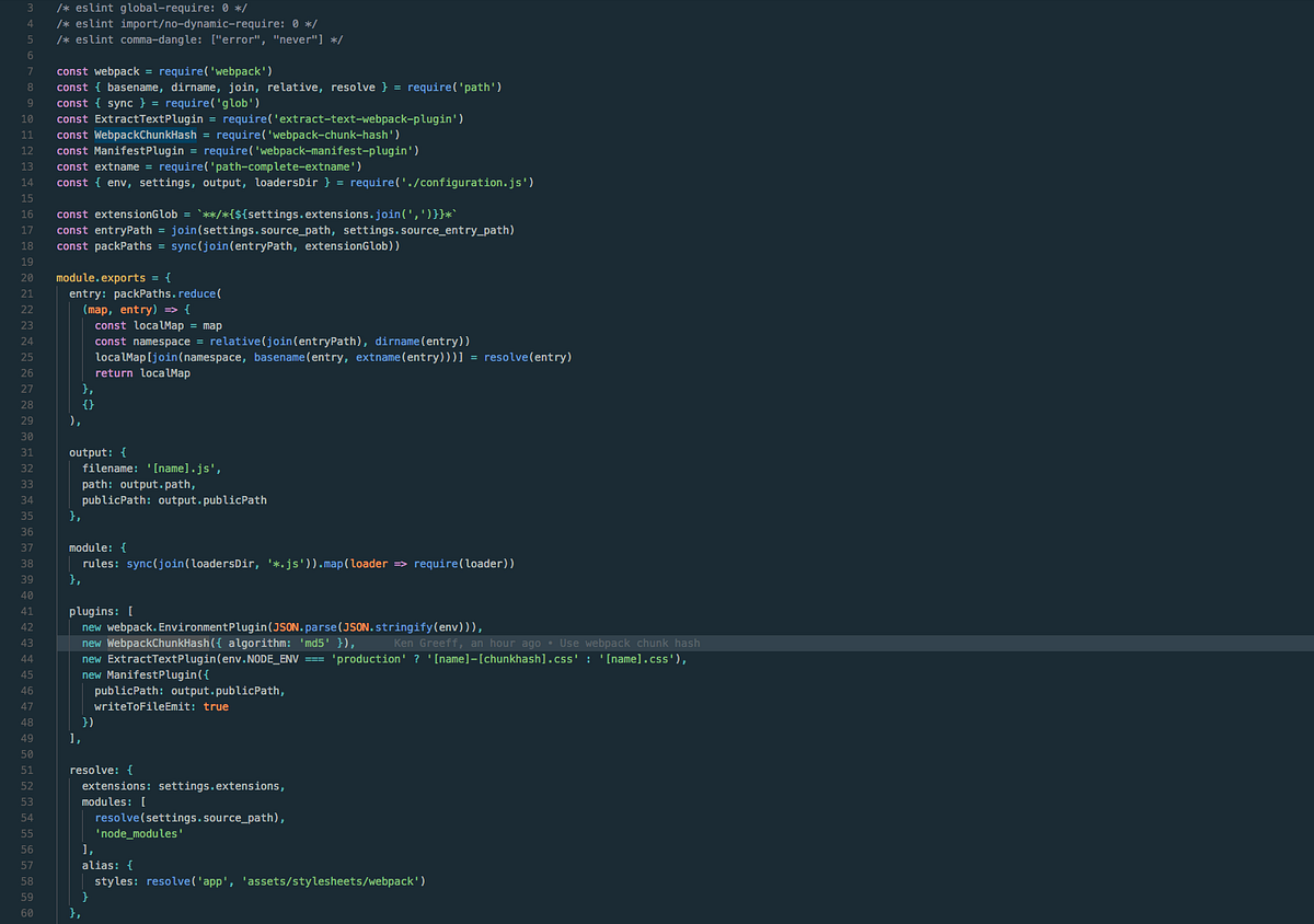 Webpacker & Rails — Consistent Manifest Hashes | by Ken Greeff | Realhub