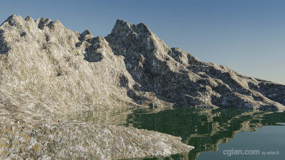 Cara membuat model 3D lanskap di Blender - artist b cgian - Medium