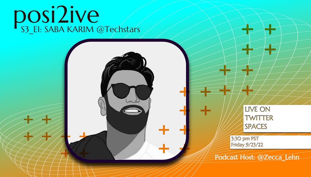 S3_E1: Saba Karim. Had a wonderful time chatting with… | by posi2ive | posi2ive | Medium