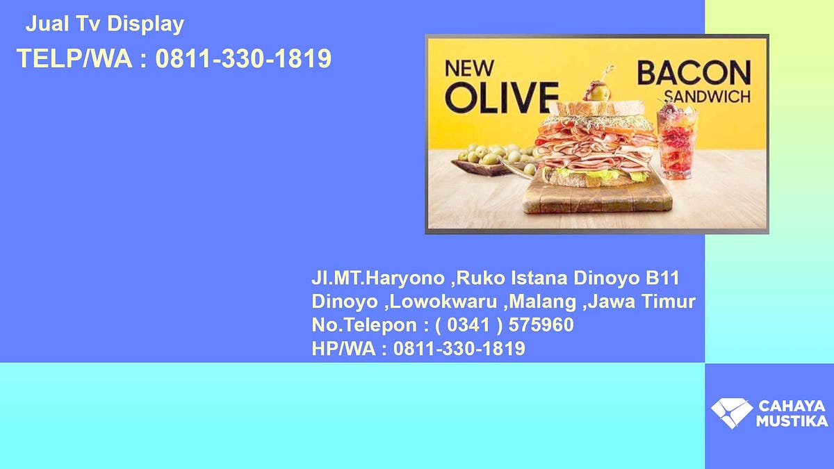 WA 0811–330–1819, Jual Commercial Digital Signage Displays Jakarta | by ...