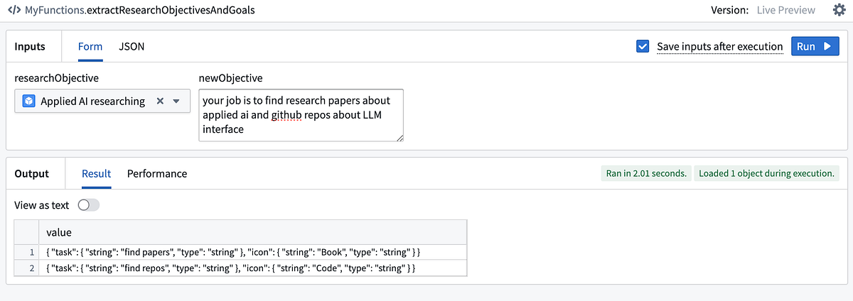 Palantir AIP, LLM JSON output in TypeScript Functions | by Rasmus Lind ... Palantir AIP, LLM JSON output in TypeScript Functions | by Rasmus Lind ...