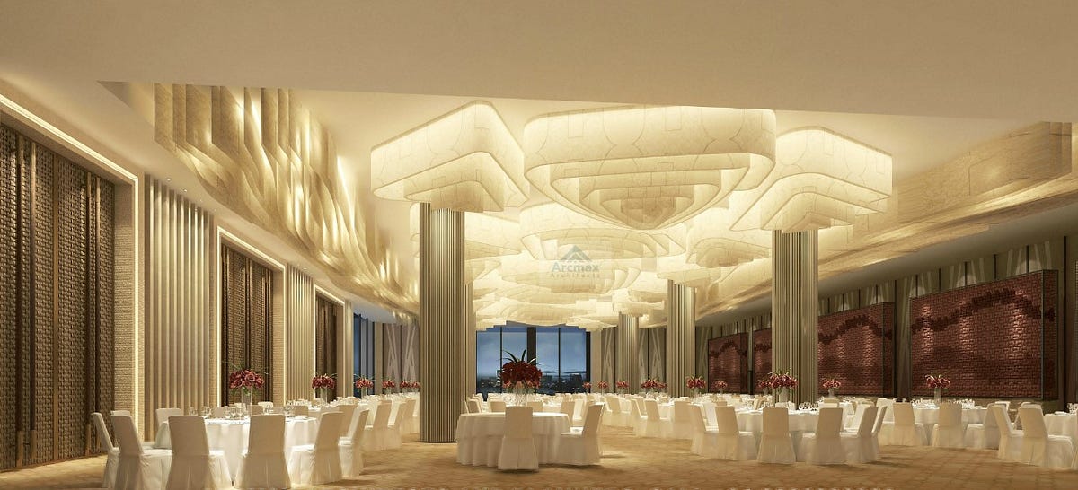 Banquet Hall Design | Simple Marriage Hall Plan | Arcmax Architects - Arcmax Architects - Medium