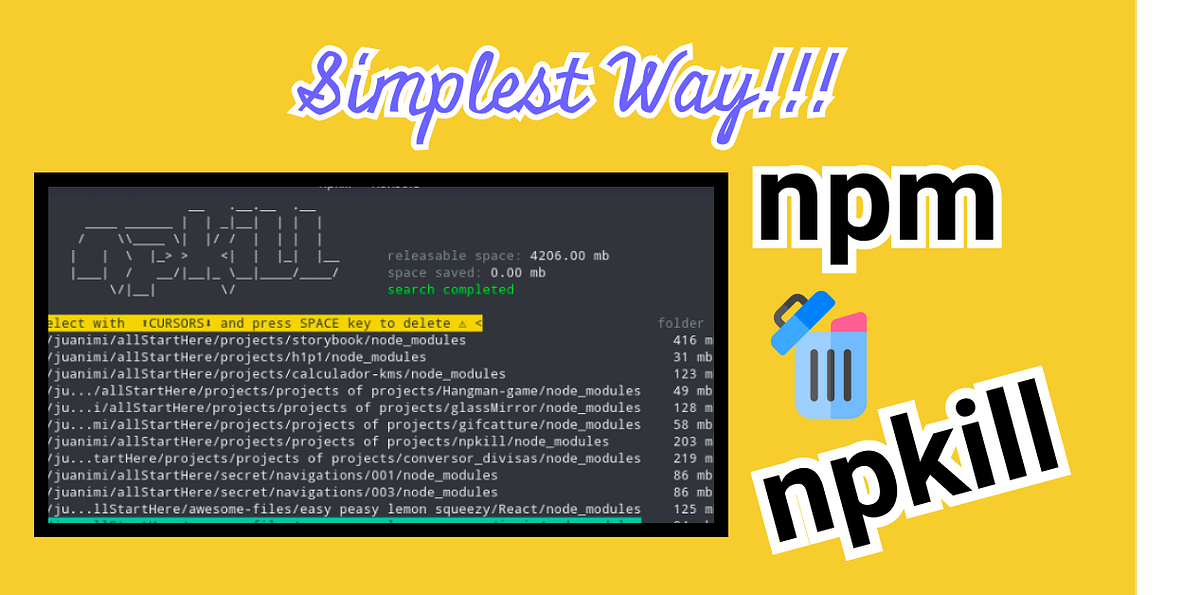 How to delete node_modules in the simplest way - Shyam Mohan Kunwar ...