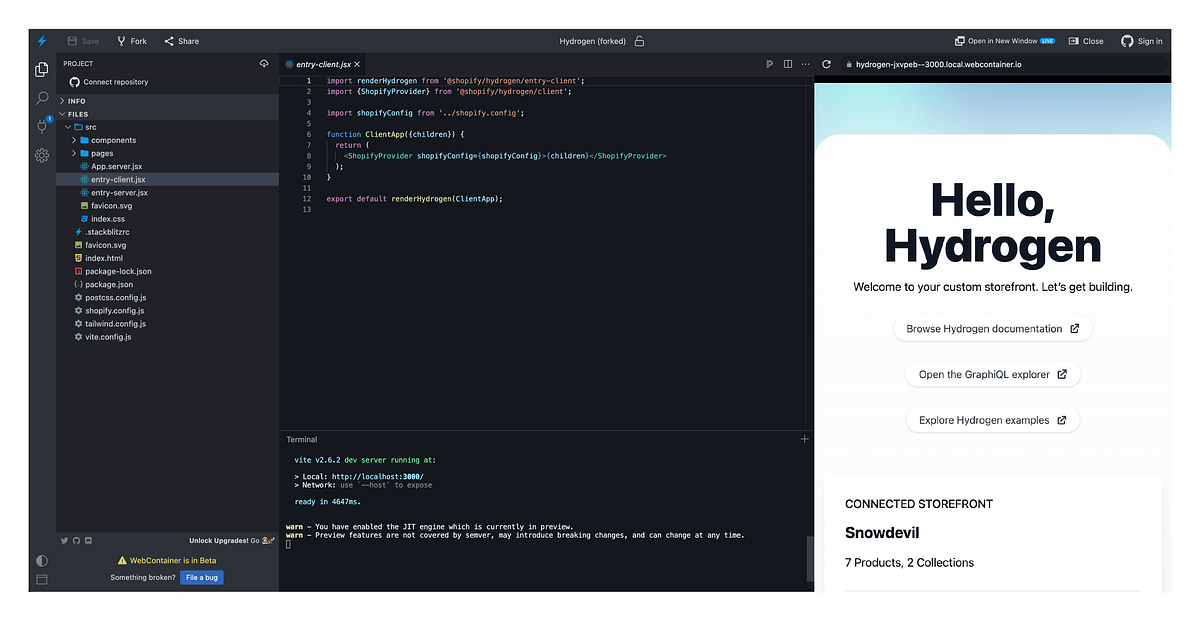 Shopify Announced A Framework — Hydrogen First Look | Medium