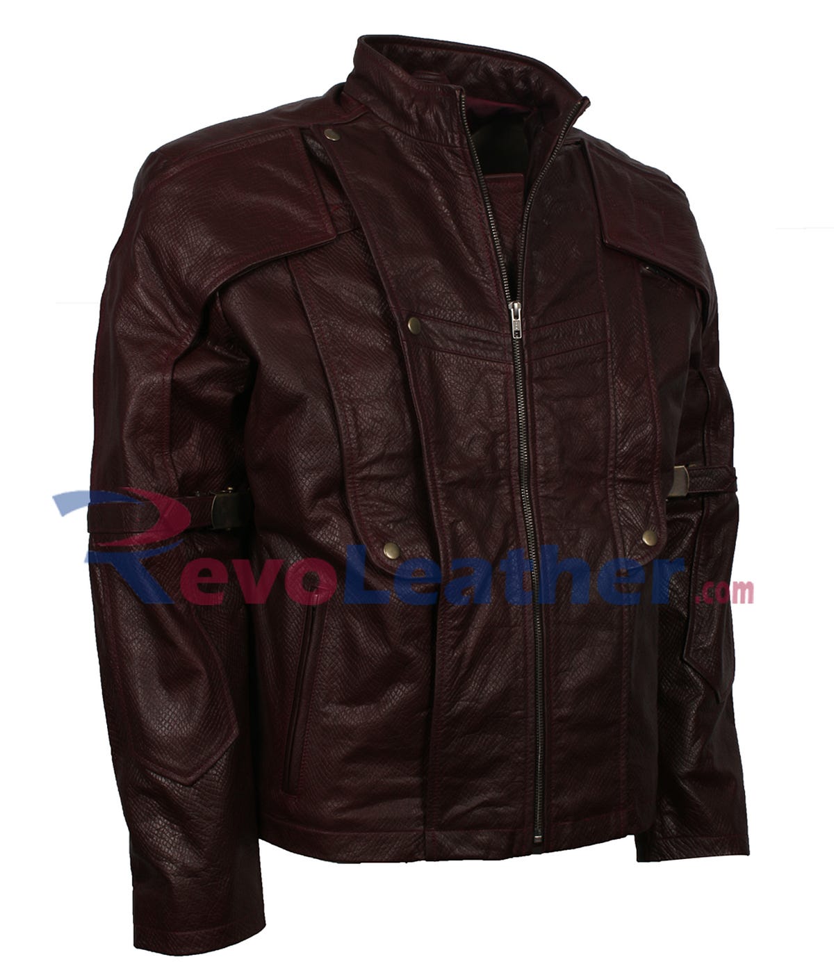 Guardians Of The Galaxy Movie Chris Pratt Maroon Celebrity Leather ...